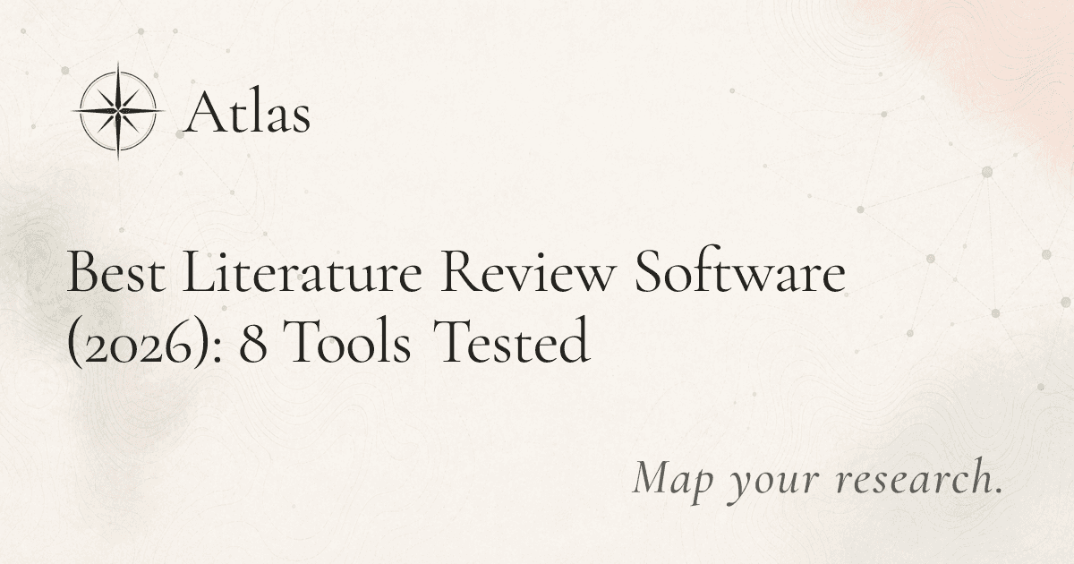 Best Literature Review Software (2026): 8 Tools Tested