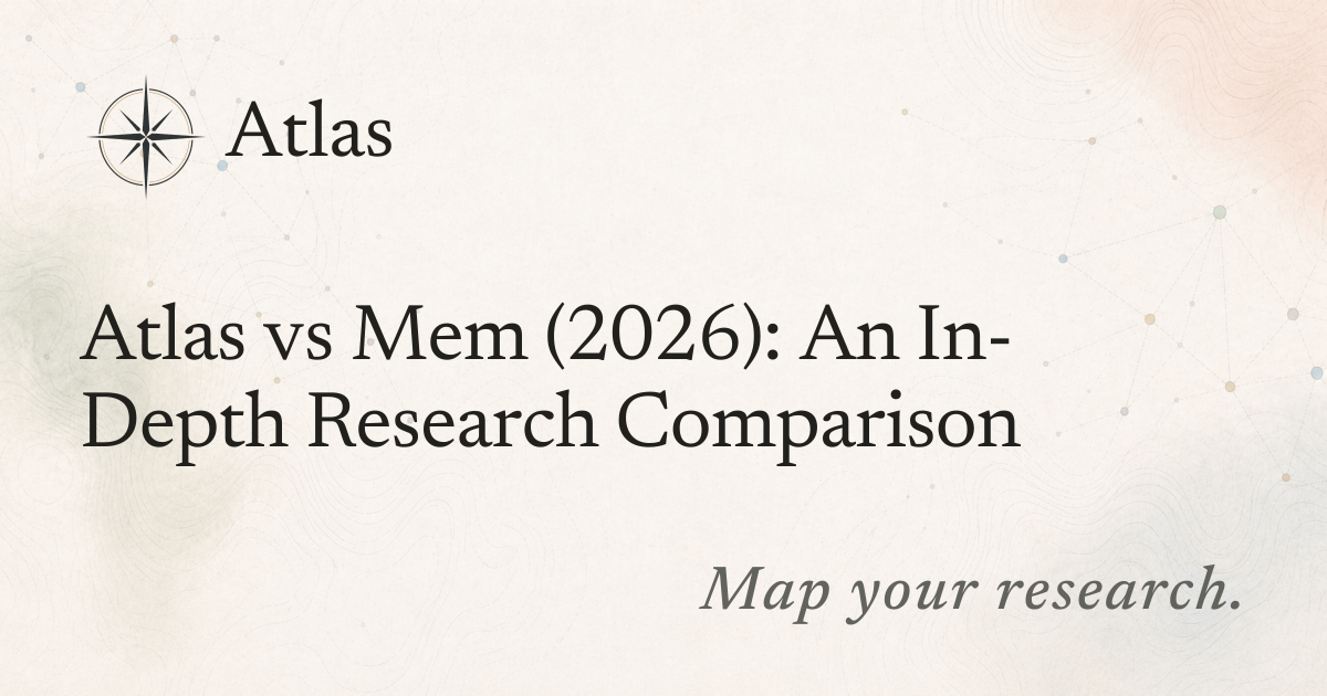 Atlas vs Mem (2026): An In-Depth Research Comparison